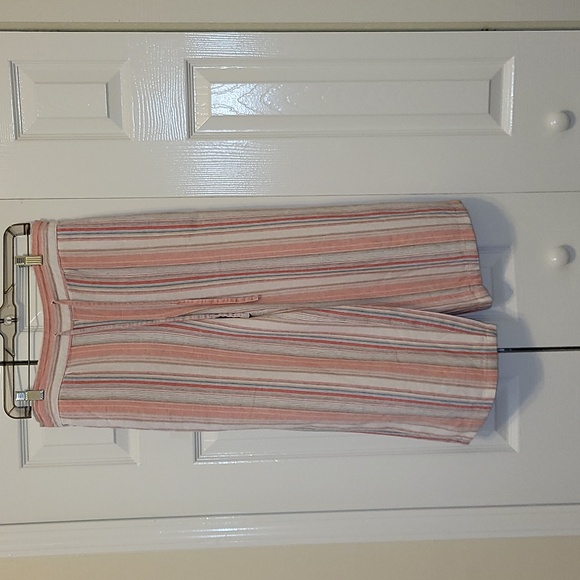 Per Se | Pants & Jumpsuits | Per Se Linen Blend Cropped Pants | Poshmark